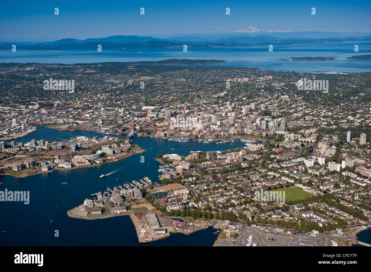 British Columbia Canada Victoria Aerial High Resolution Stock ...