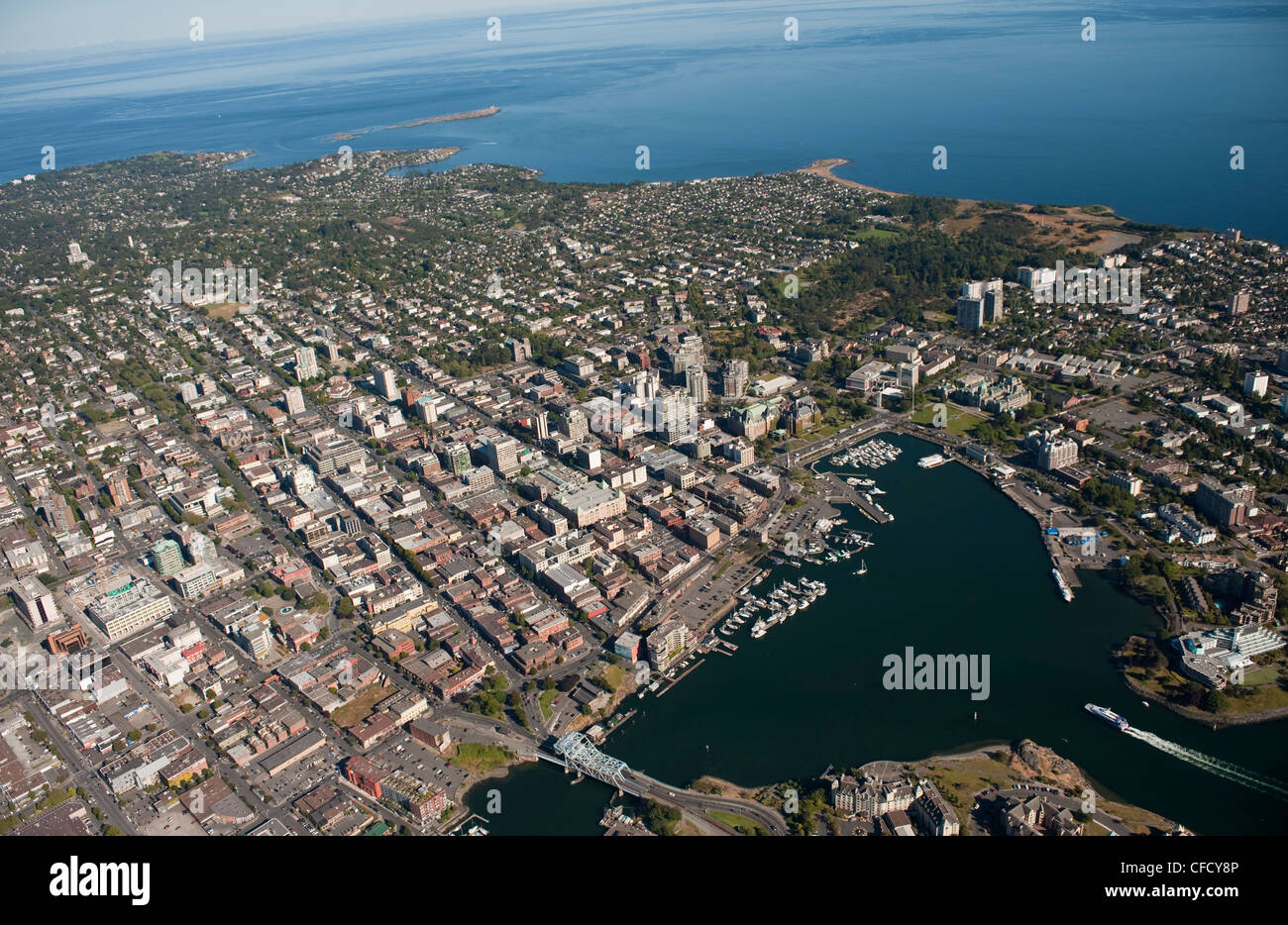 Aerial victoria harbour british columbia hi-res stock photography and ...