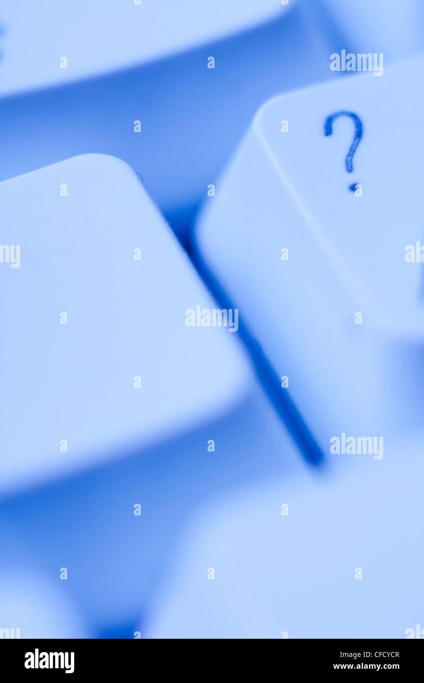 Computer keys question mark hi-res stock photography and images - Alamy