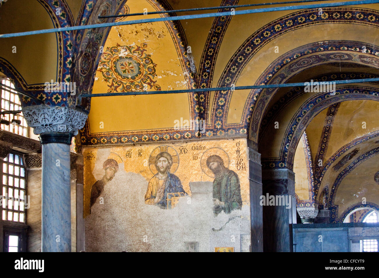 The Deesis Mosaic, Aya Sofya (Hagia Sophia), Istanbul, Turkey Stock ...