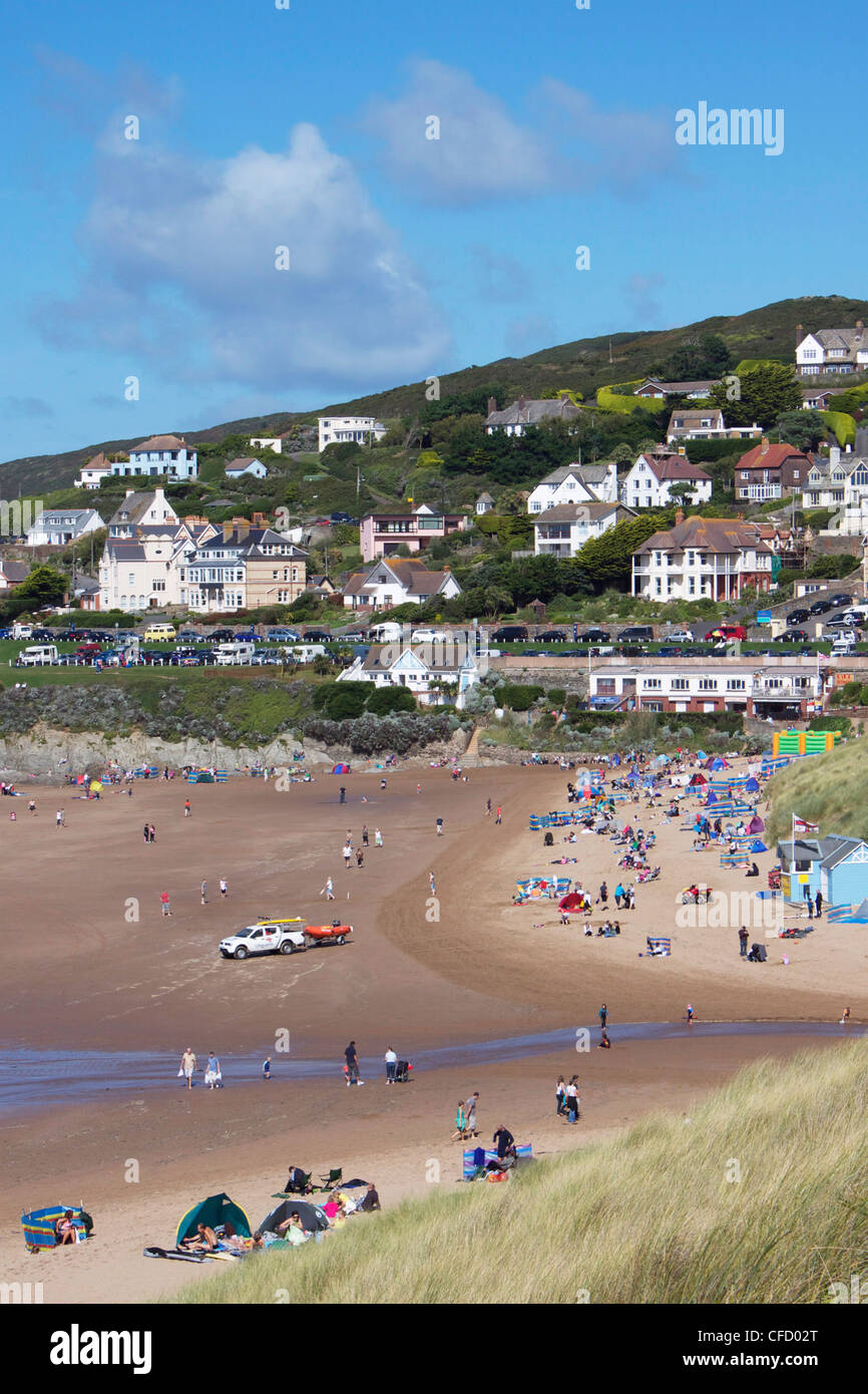 Woolacombe devon town hi-res stock photography and images - Alamy
