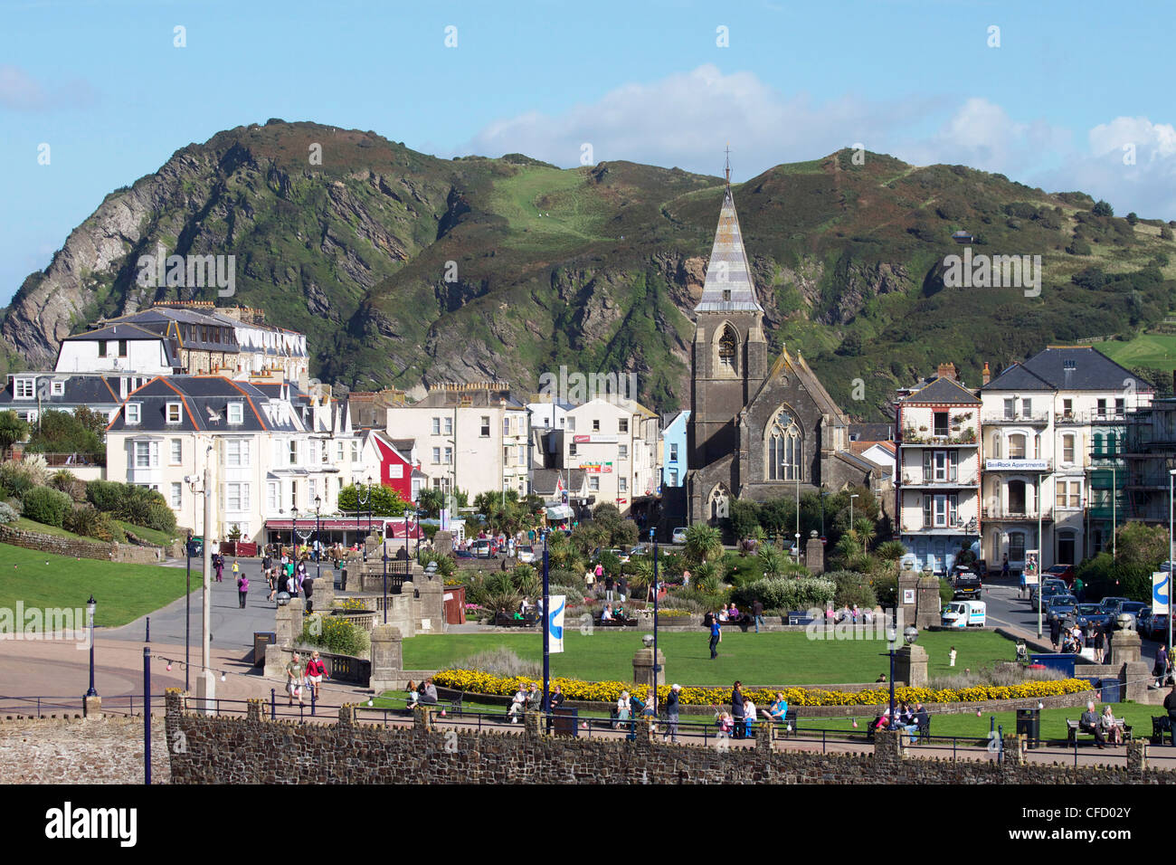 Town centre, Ilfracombe, Devon, England, United Kingdom, Europe Stock ...