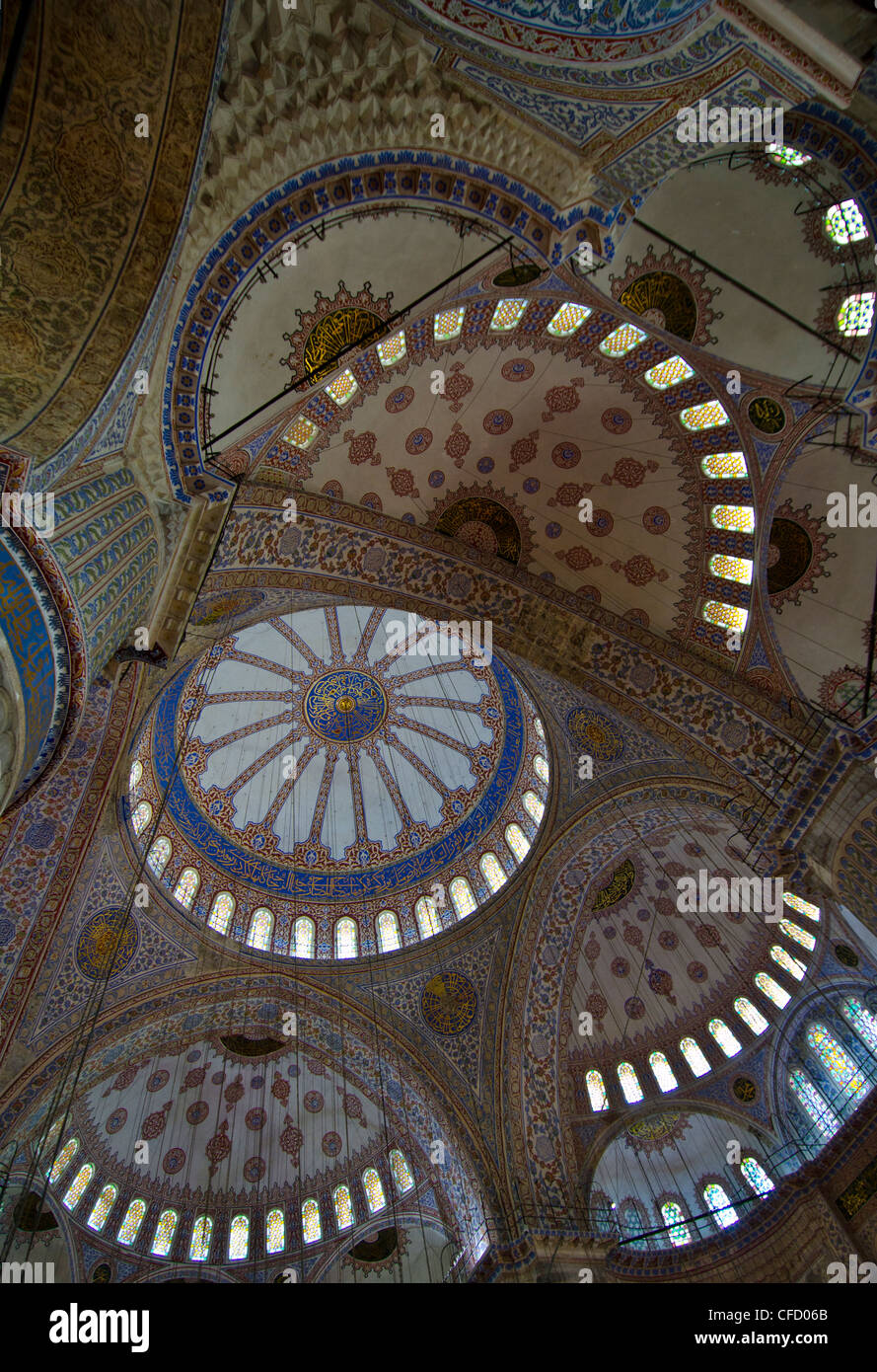 Main Dome, Sultan Ahmed Mosque (Blue Mosque), Istanbul, Turkey Stock ...