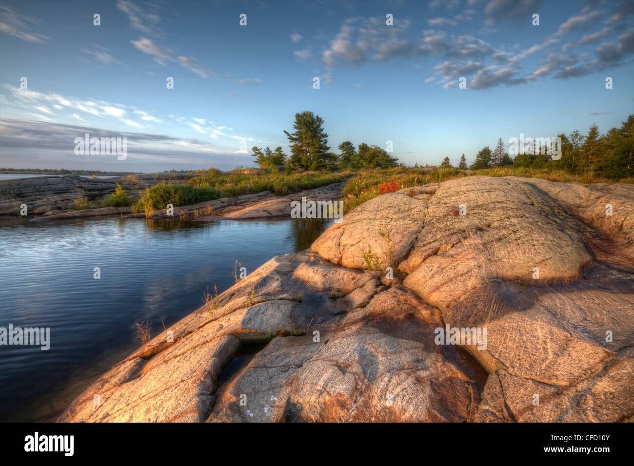 HDR Sabine Island mouth French River east side Stock Photo - Alamy