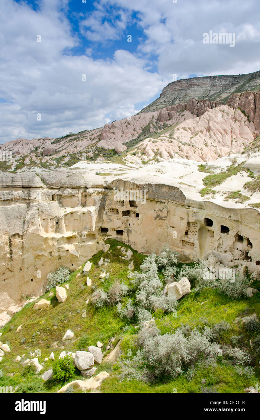 Hoodoos in unique landscape near Goreme, Cappadocia, also Capadocia ...