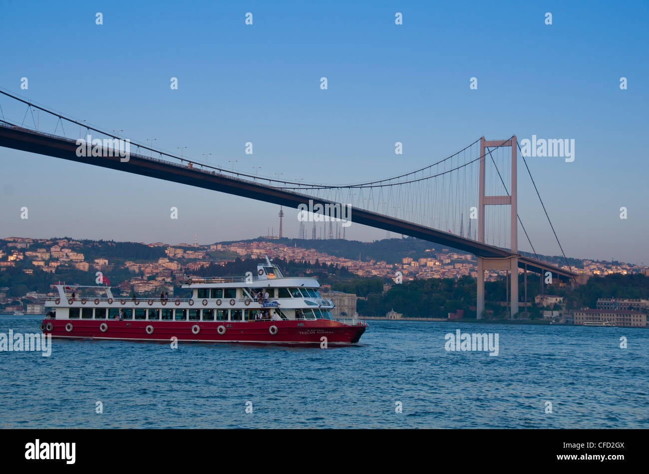 The Fatih Sultan Mehmet Bridge, also known as the Second Bosphorus ...