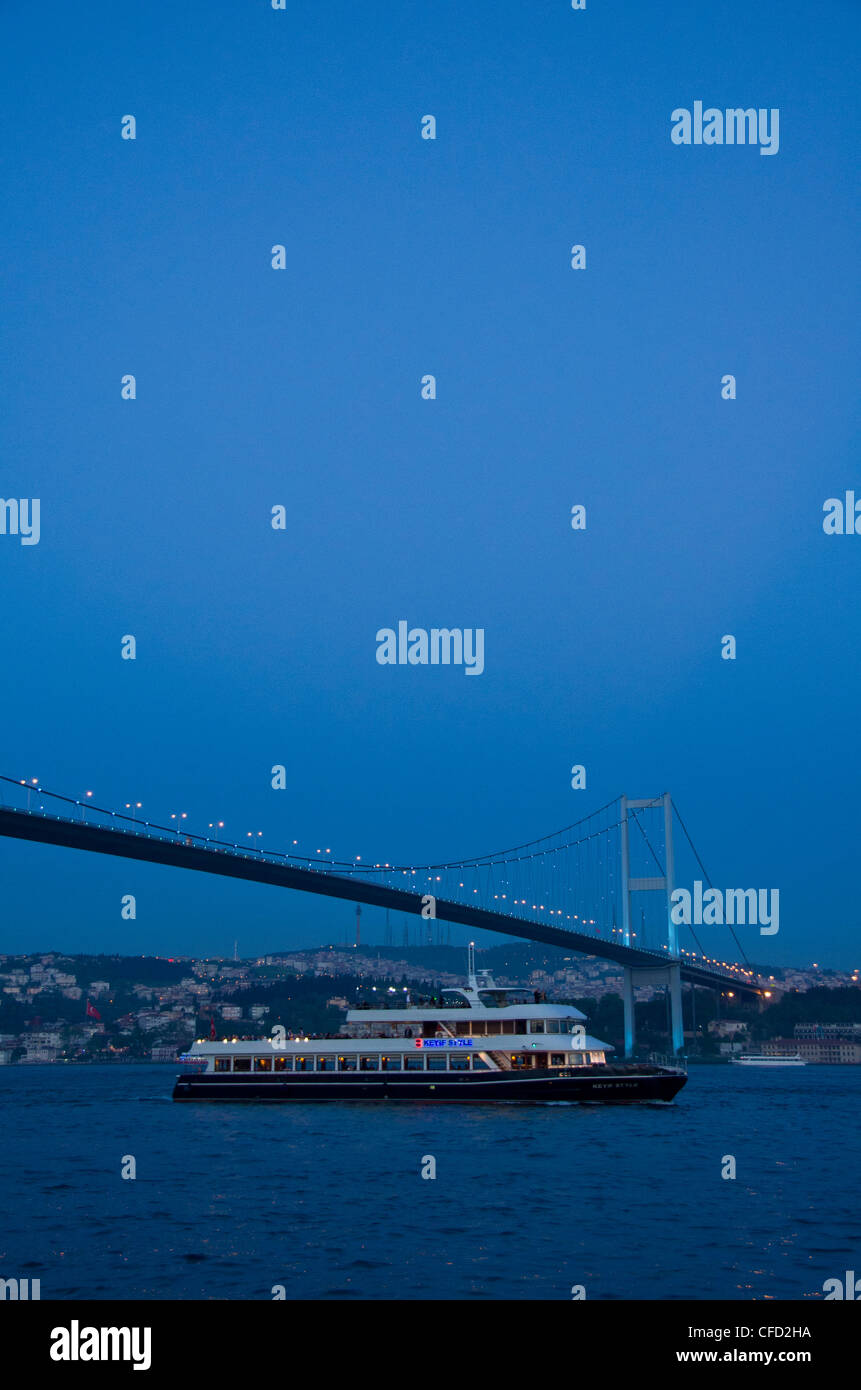 The Fatih Sultan Mehmet Bridge, also known as the Second Bosphorus ...