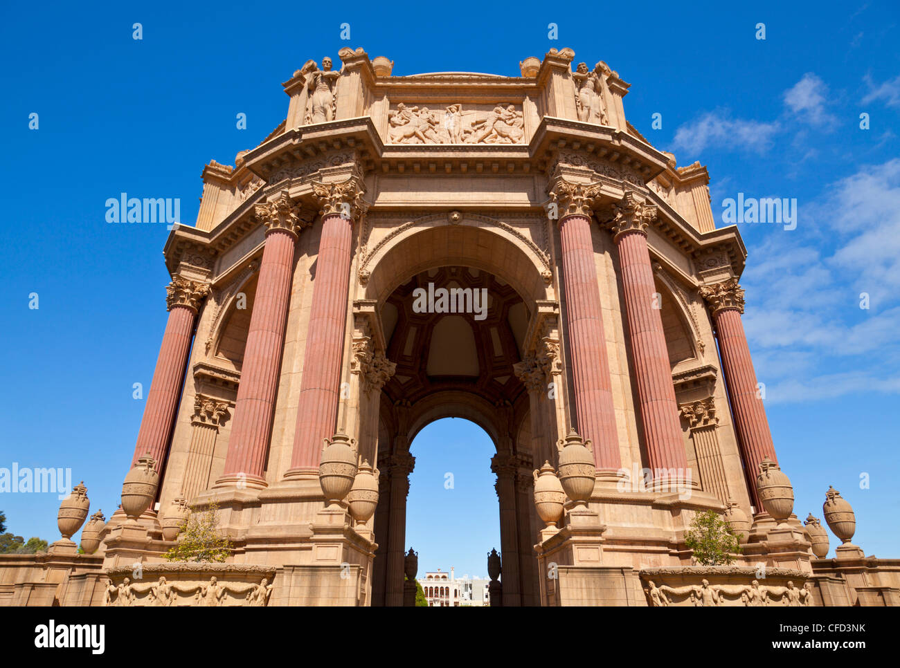 Palace of Fine Arts, built by Bernard Maybeck as a ruin in 1915 for the ...