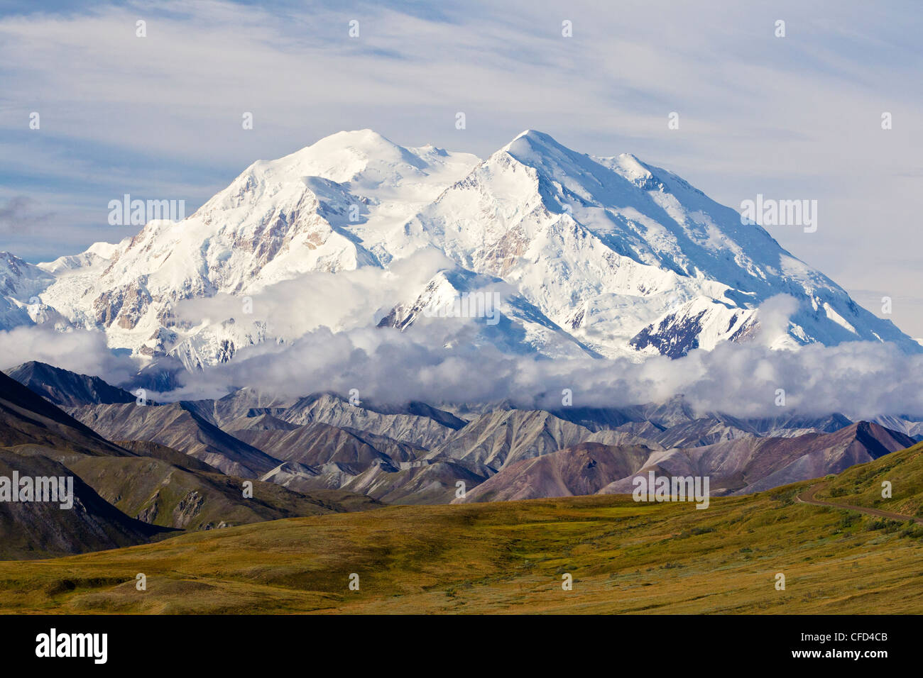 Mount Denali (formerly Mount McKinley), from Stony Hill Overlook ...