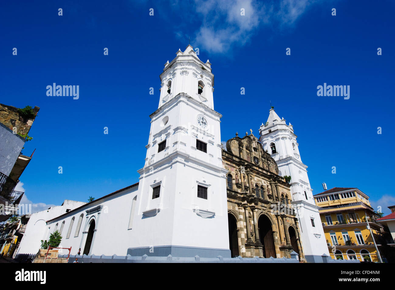 Cathedral, historical old town, UNESCO World Heritage Site, Panama City ...