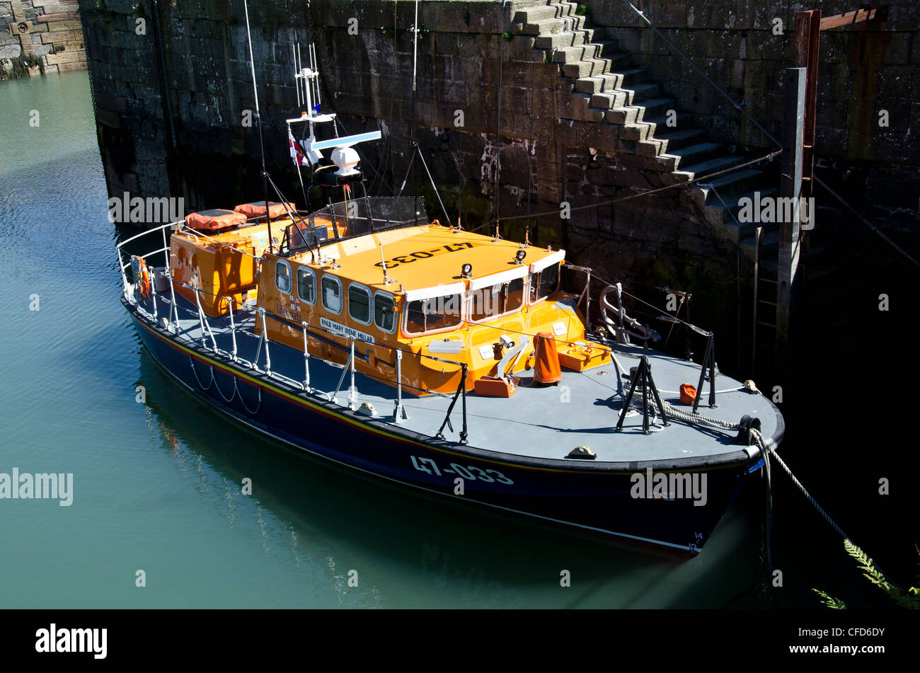 The lifeboat at Portpatrick in South West Scotland Stock Photo - Alamy