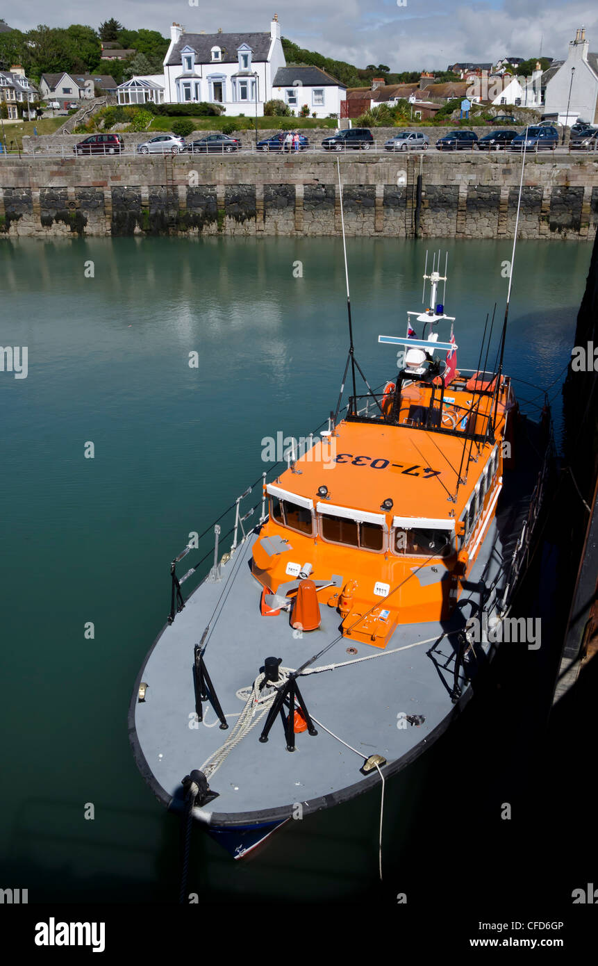 The lifeboat at Portpatrick in South West Scotland Stock Photo - Alamy