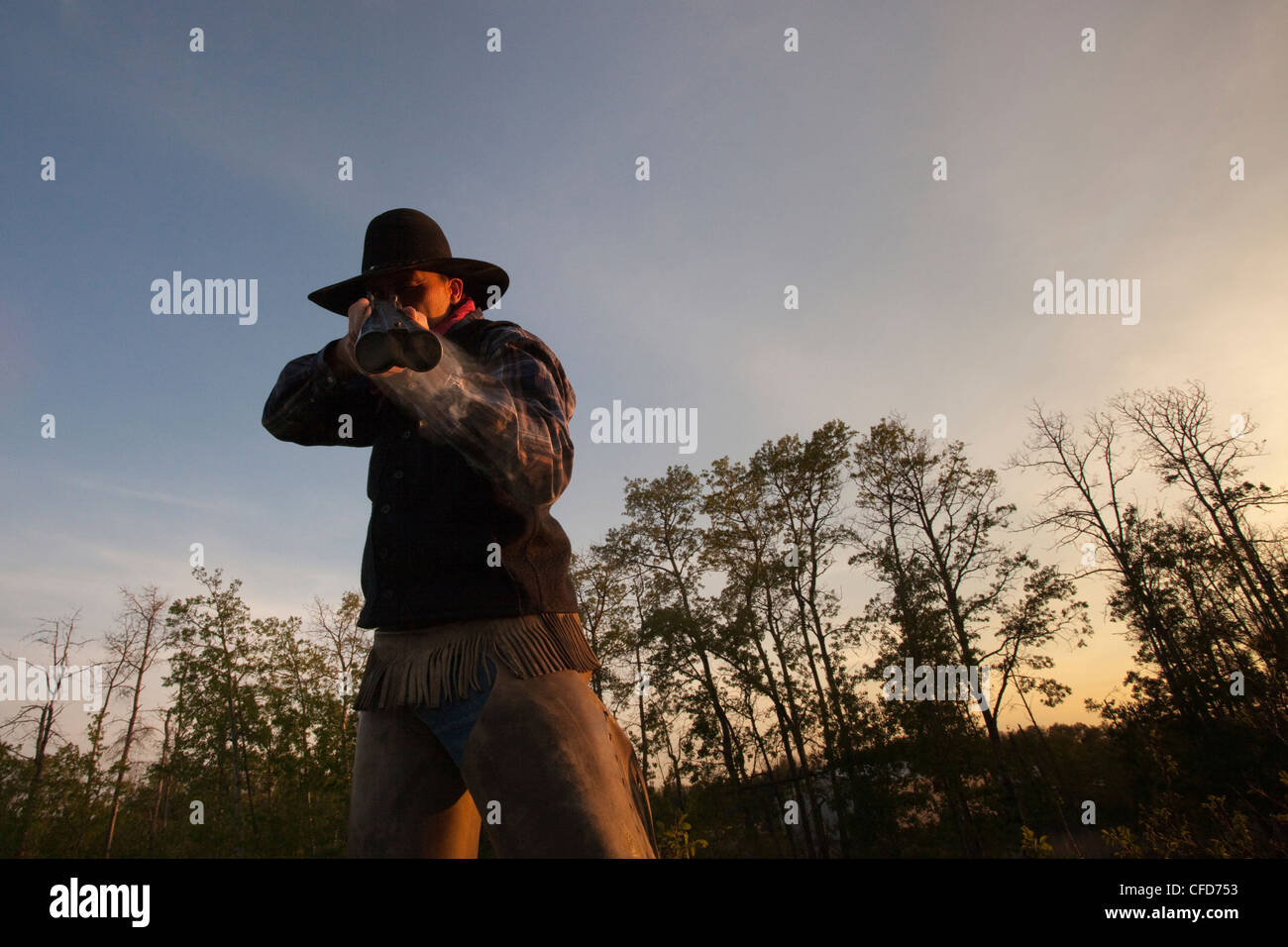 Cowboy gun smoke hi-res stock photography and images - Alamy
