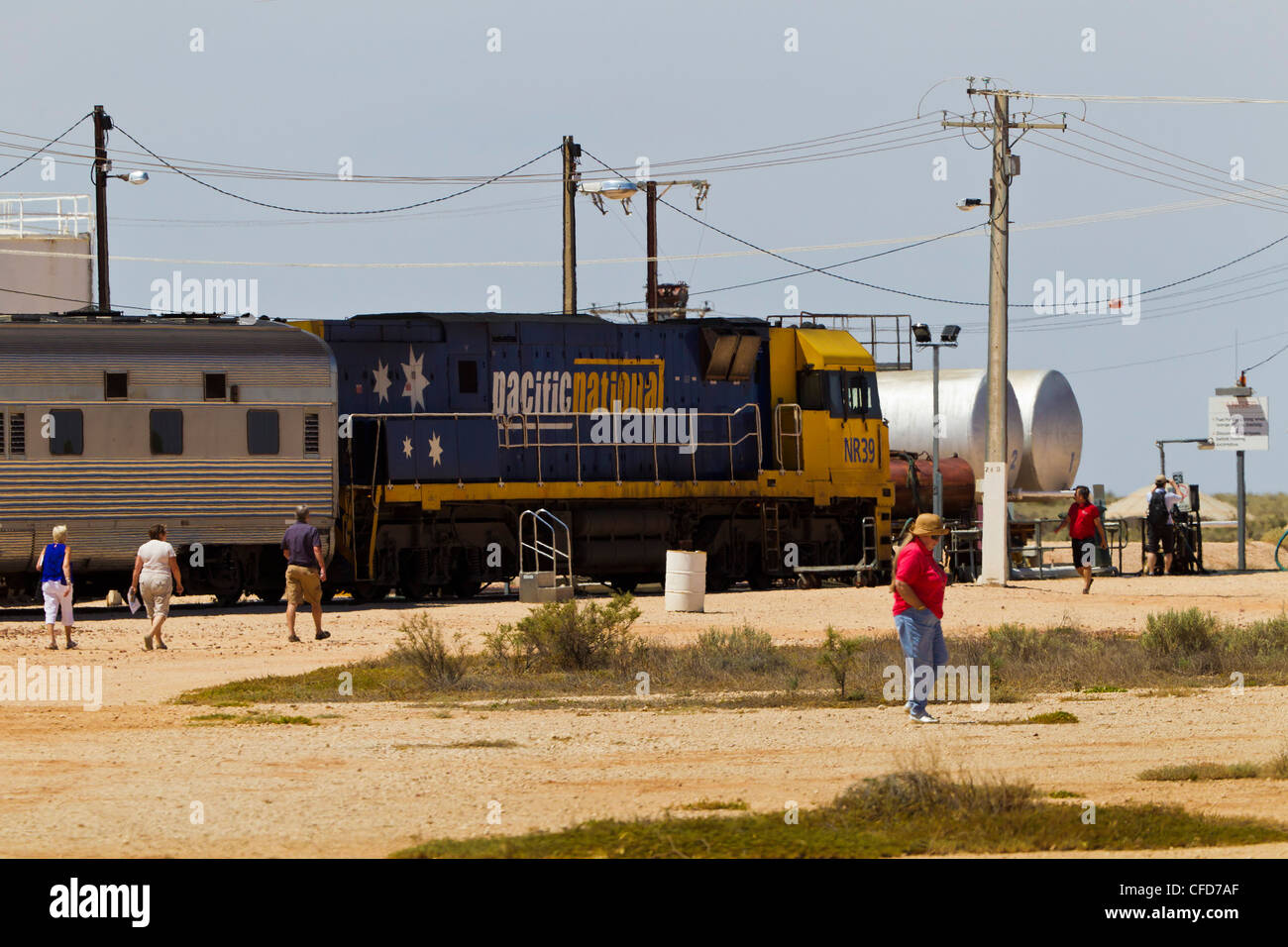 India Pacific Locomotive and Carriages Stock Photo - Alamy