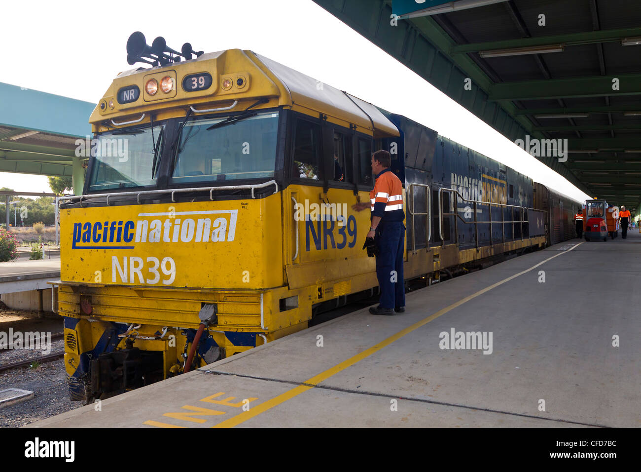 India Pacific Locomotive and Carriages Stock Photo - Alamy