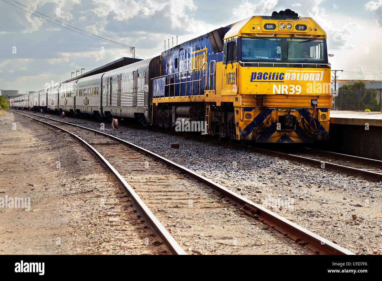 India Pacific Locomotive and Carriages Stock Photo - Alamy