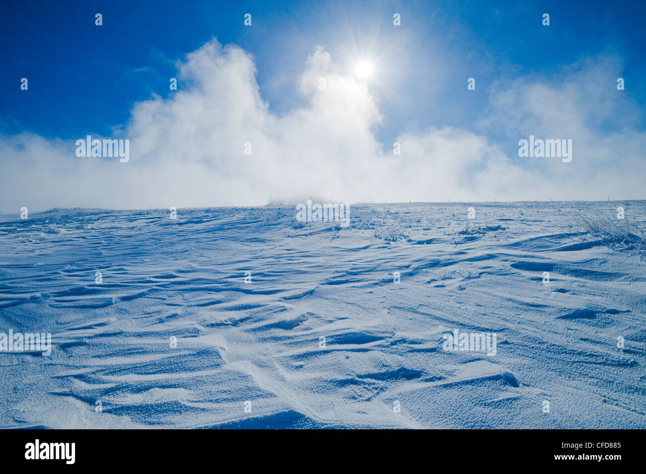 Snow patterns wind blown snow hi-res stock photography and images - Alamy