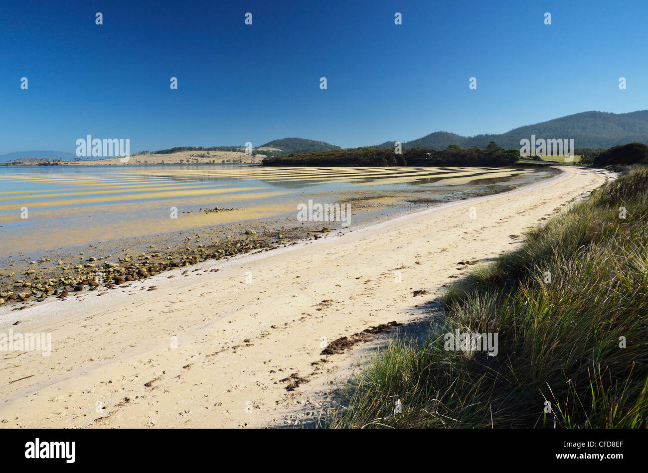 Norfolk Bay, Forestier Peninsula, Tasmania, Australia, Pacific Stock ...
