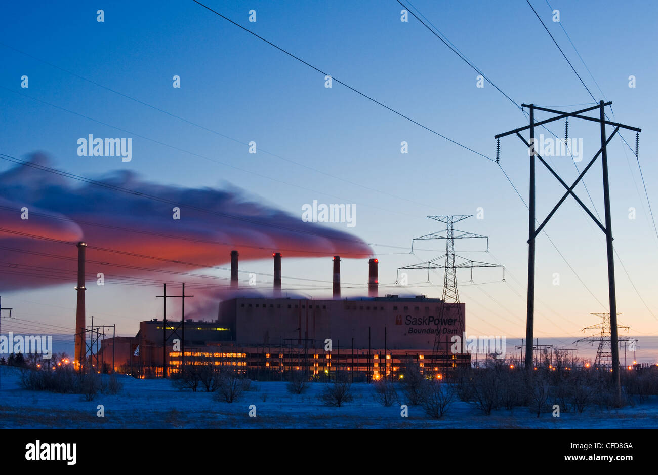 Boundary dam power plant hi-res stock photography and images - Alamy