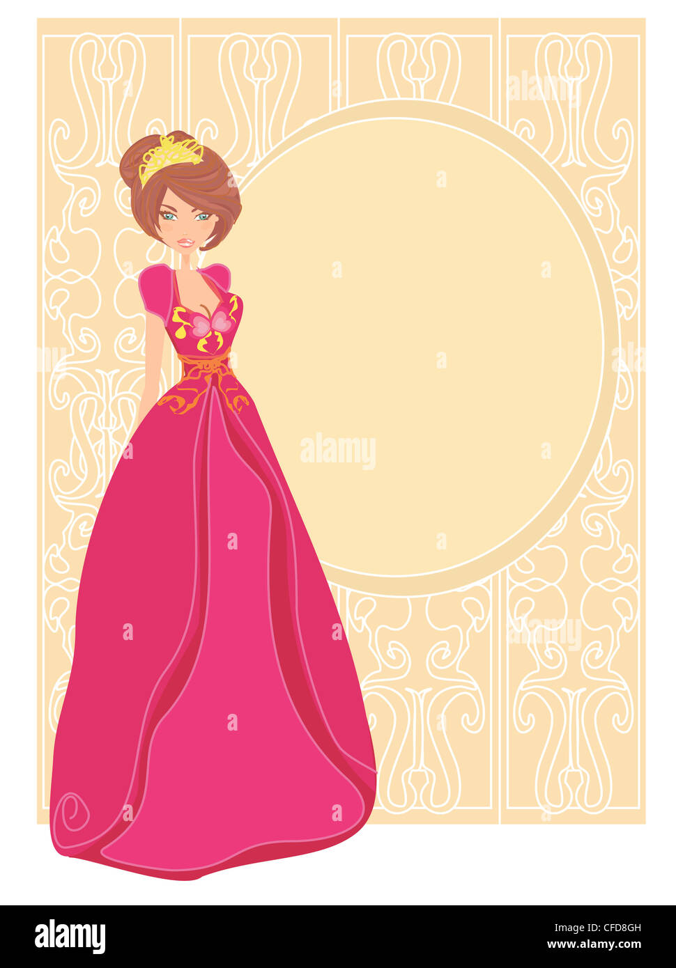Beautiful princess character Stock Photo - Alamy