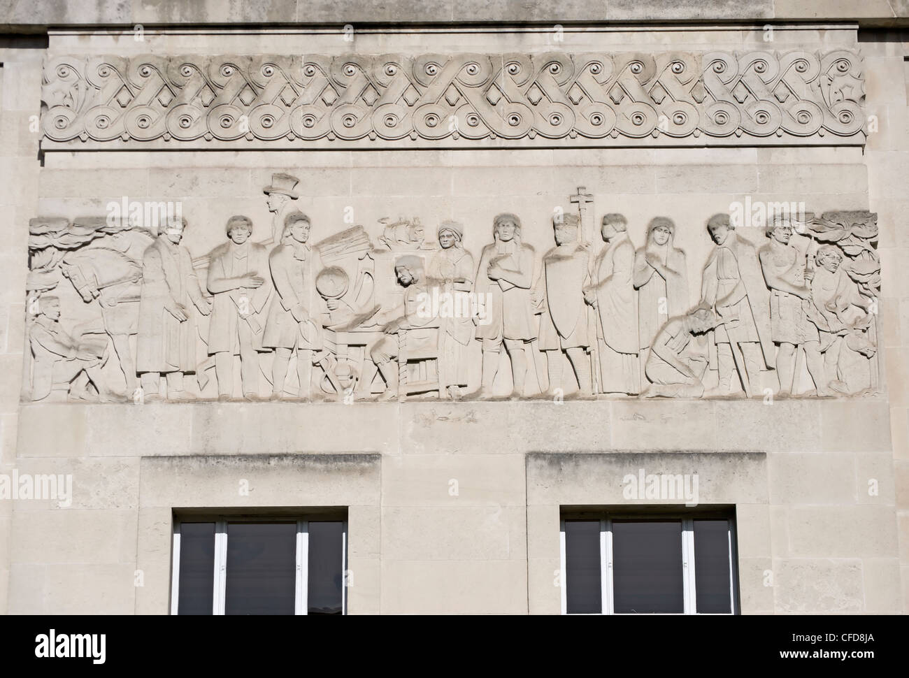 section of bas relief frieze, by david evans and john linehan ...