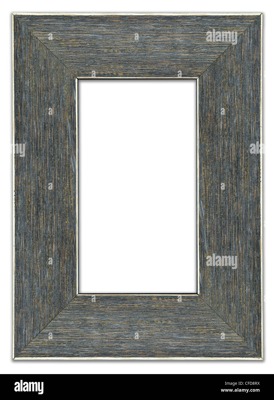 Blank modern picture frame, rough printed wooden texture, highly ...