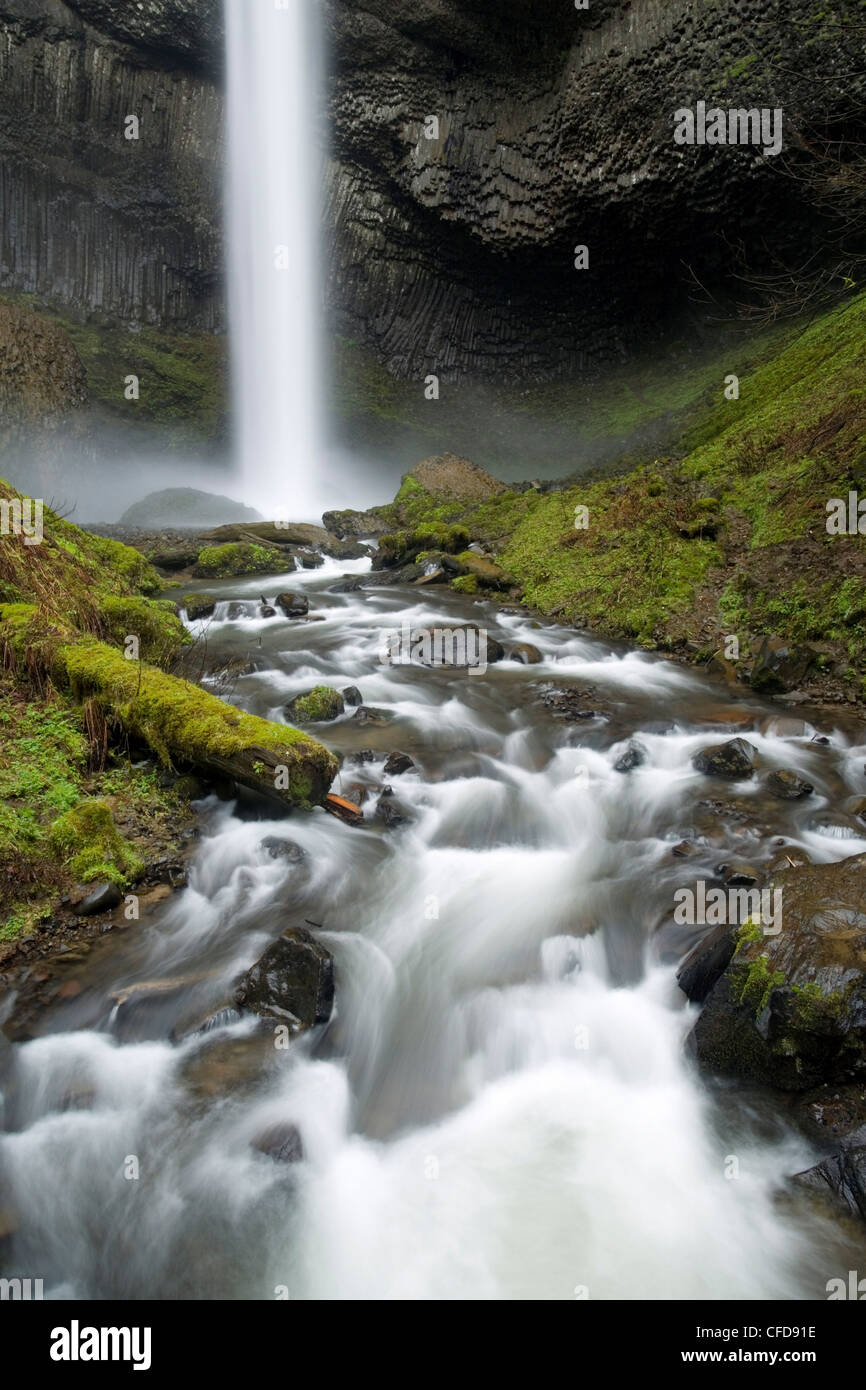 Waterfall, Oregon, United States of America Stock Photo - Alamy