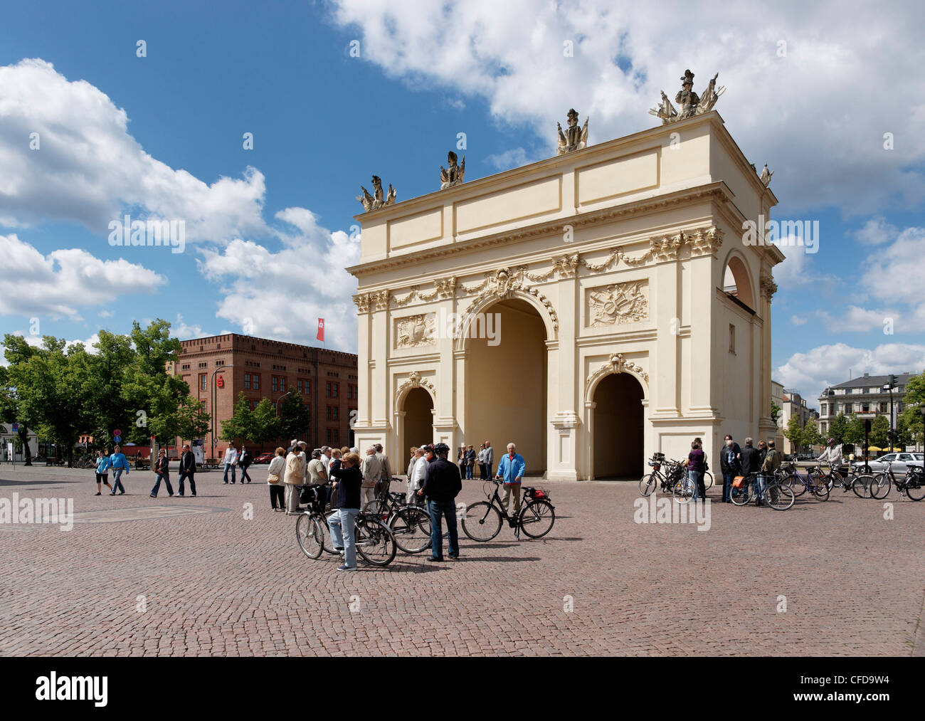 Square at the Potsdam Brandenburg Gate, Brandenburg Gate, Luisen Square ...
