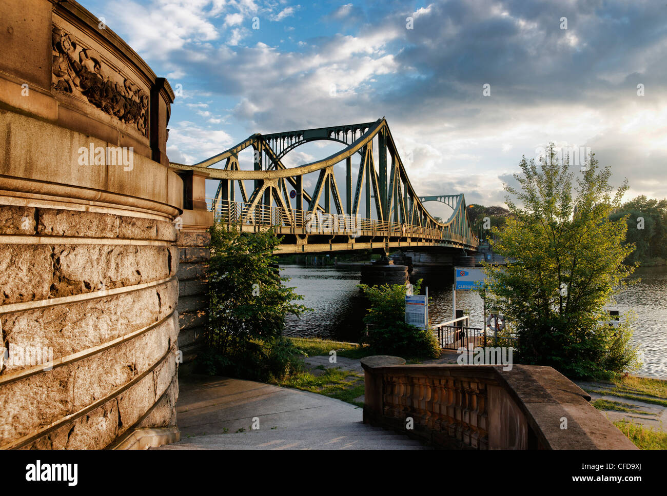Glienicke Bridge and the Havel river between Berlin and Potsdam, Land ...