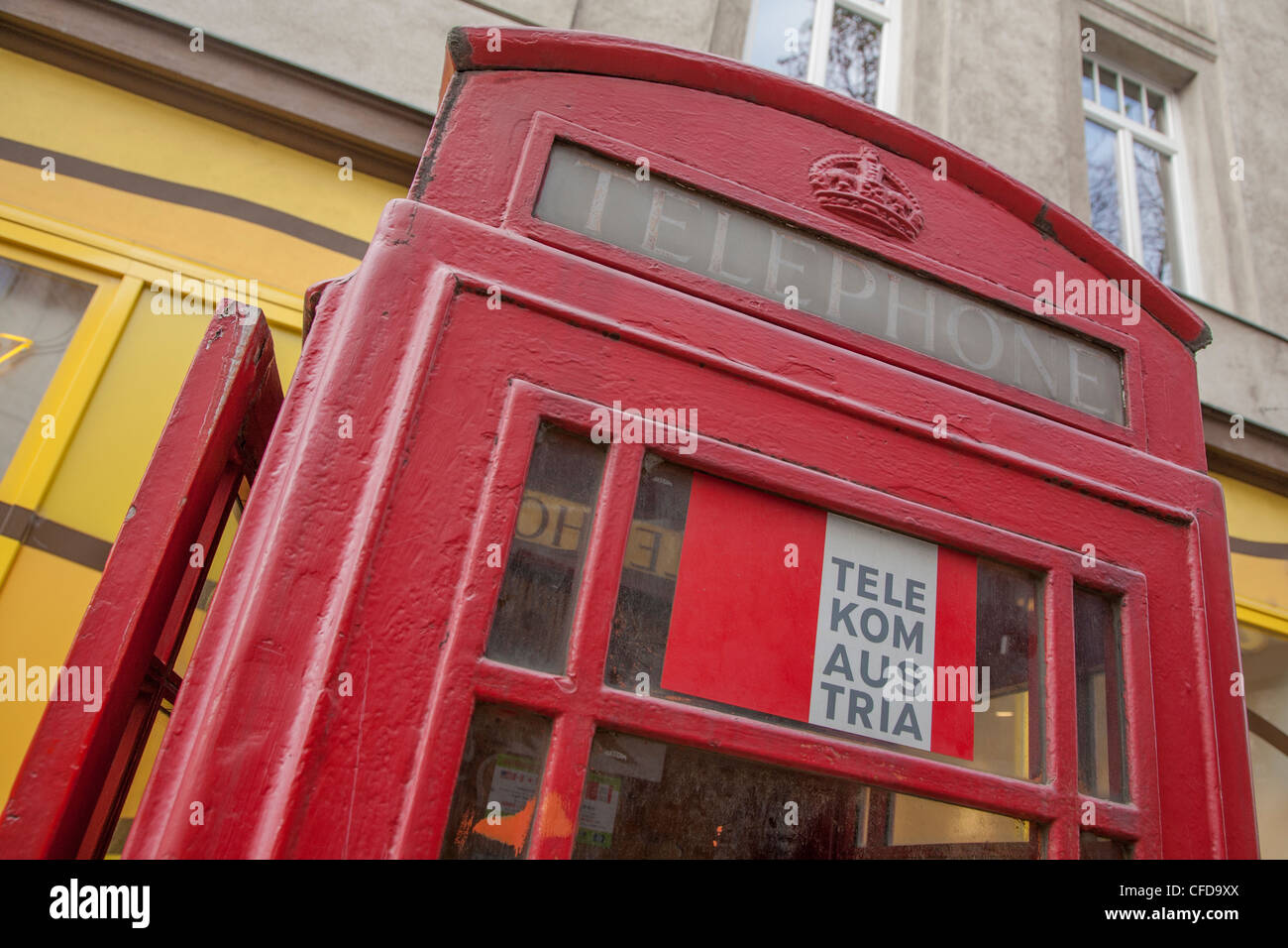 Telephone box, Vienna Stock Photo - Alamy