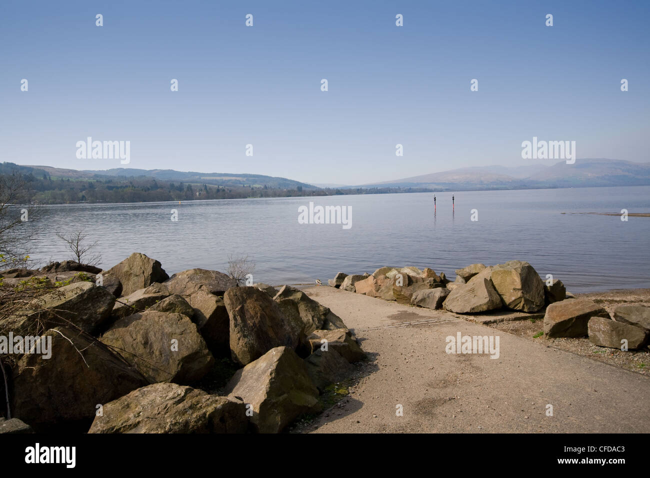 The landscape of Loch Lomond, Scotland Stock Photo - Alamy