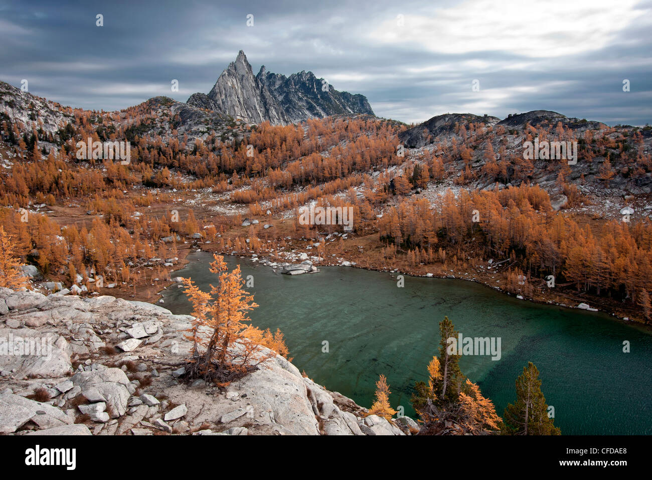 Golden Larches, Prusik Peak and Perfection Lake in the Upper ...