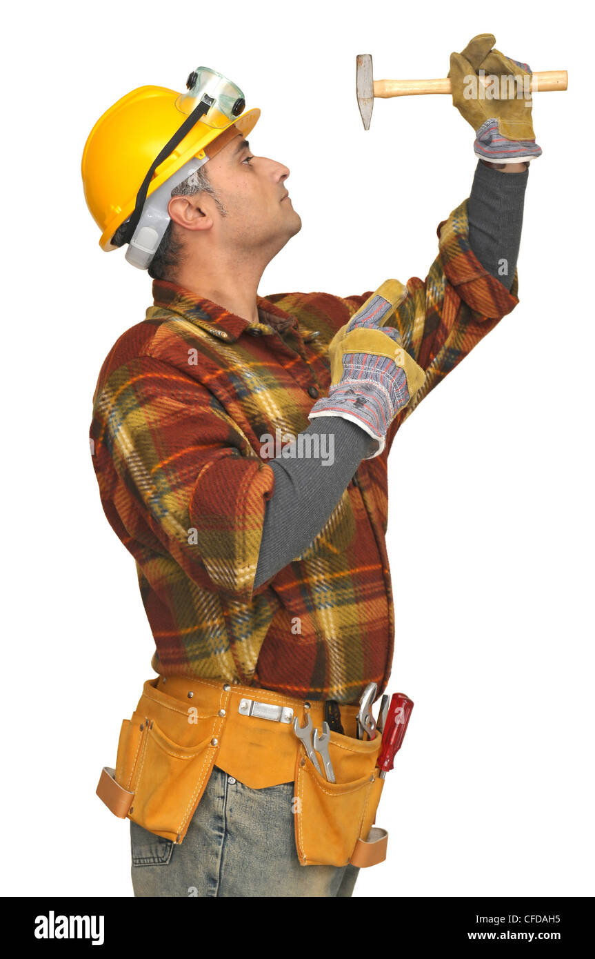 Worker with hammer hi-res stock photography and images - Alamy