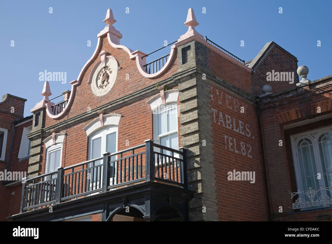 Old Livery stables and early phone number sign, Felixstowe, Suffolk ...
