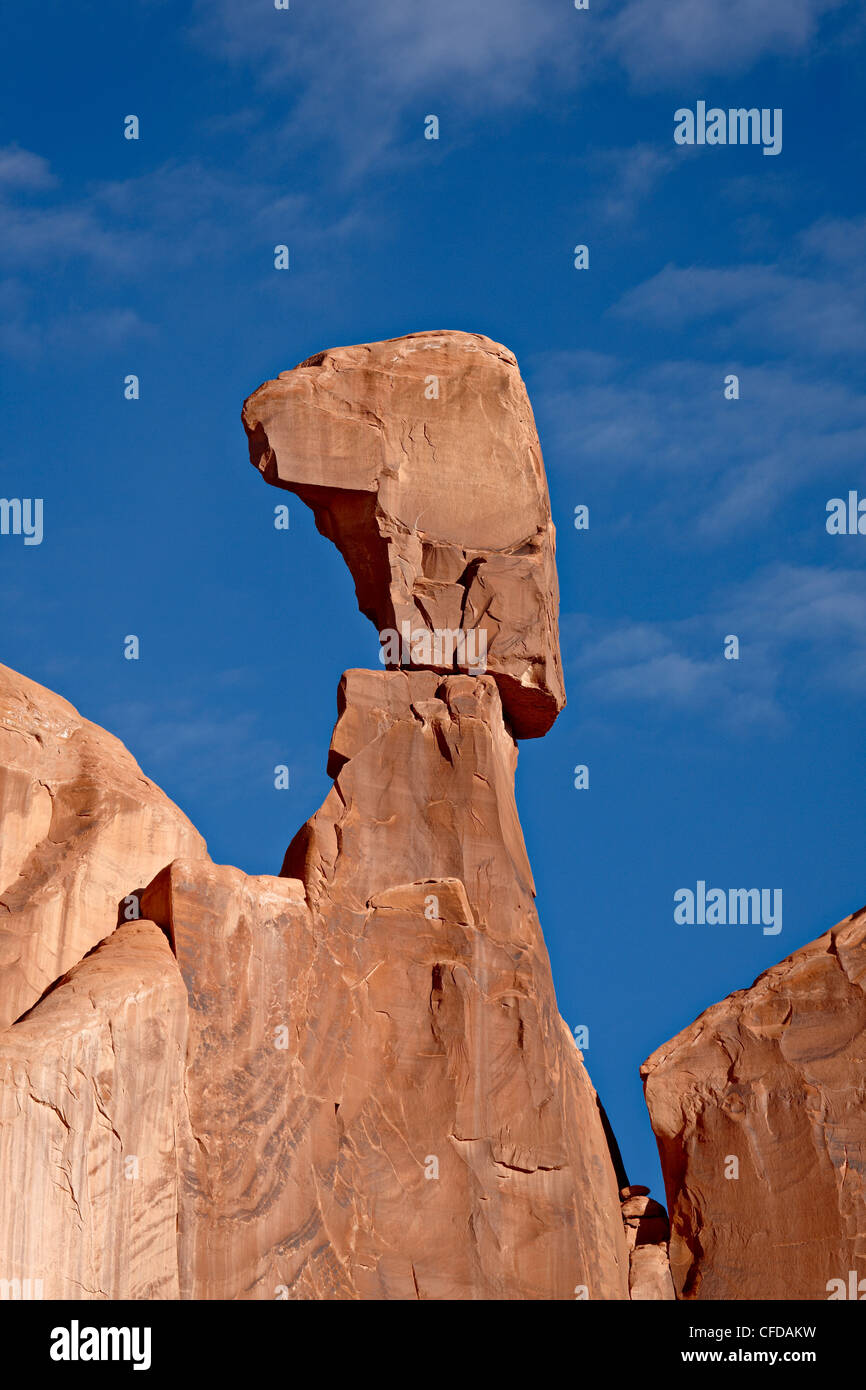Queen Nefertiti rock formation, Arches National Park, Utah, United ...