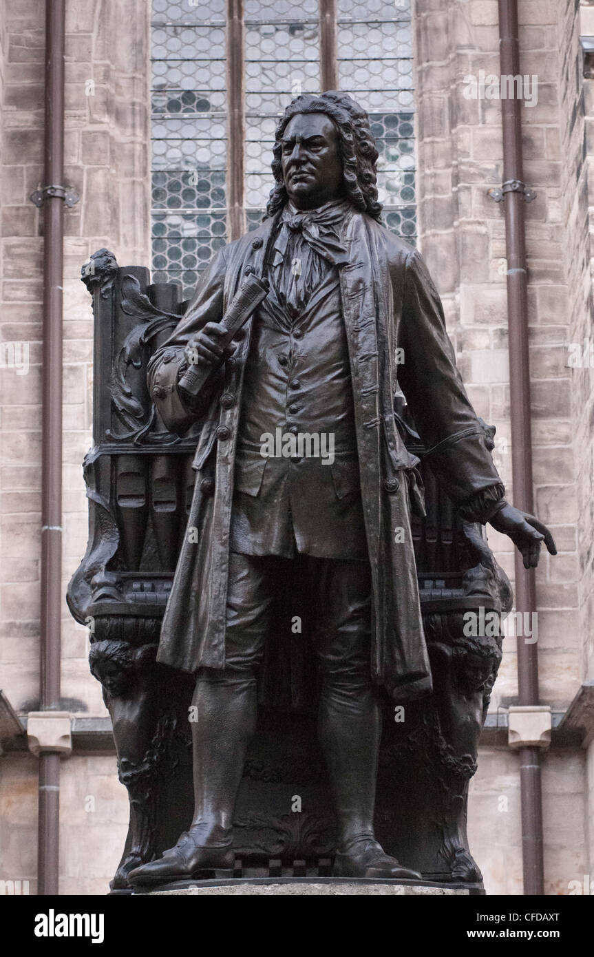 Statue of Bach, Leipzig, Saxony, Germany, Europe Stock Photo - Alamy