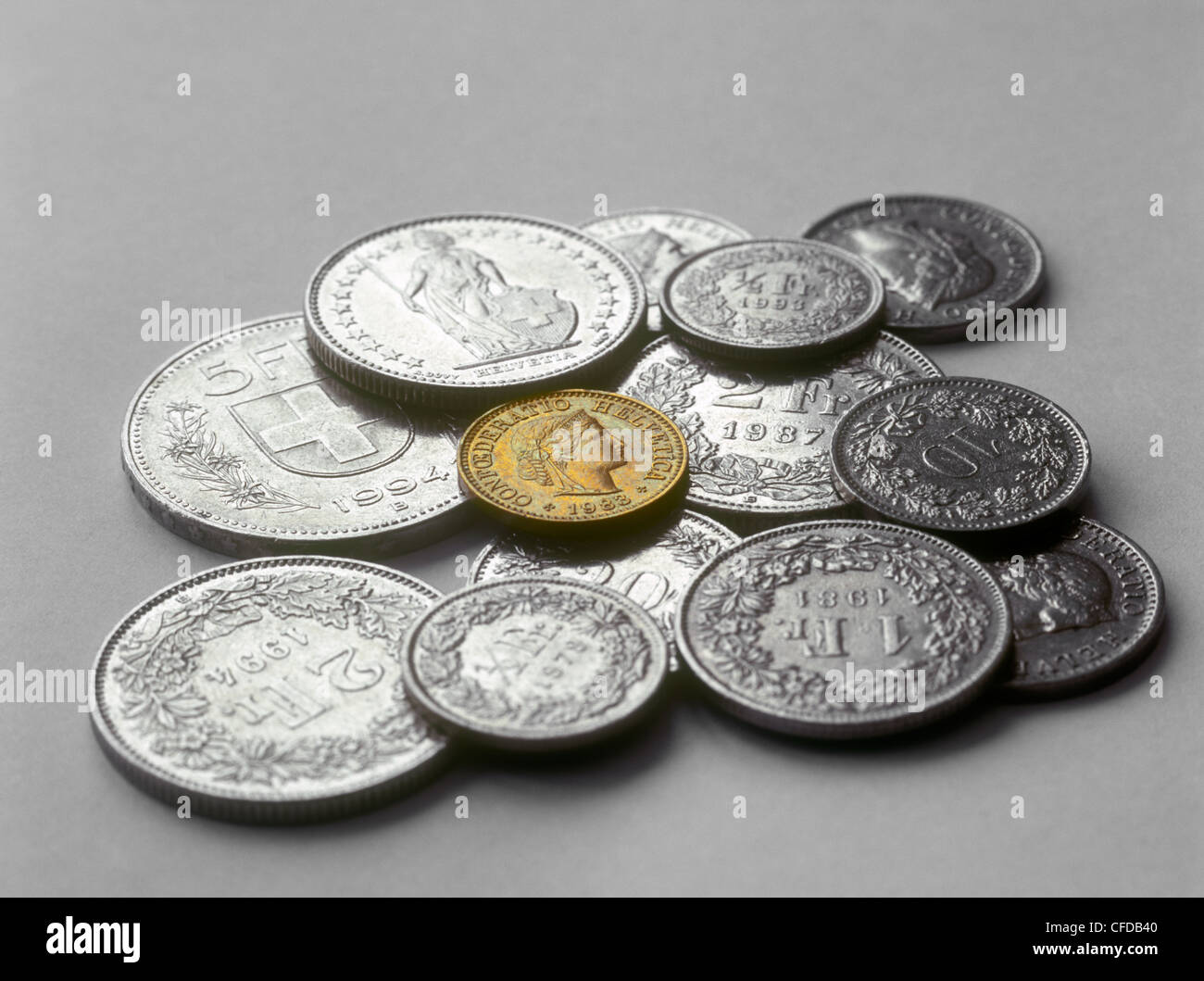 Swiss coins hi-res stock photography and images - Alamy