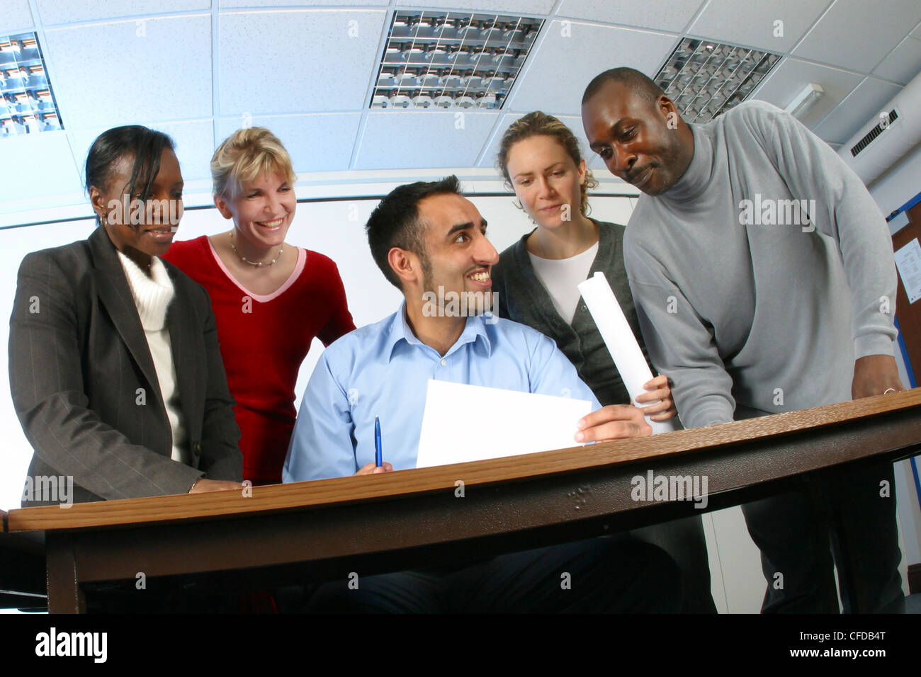 Different cultures meeting hi-res stock photography and images - Alamy