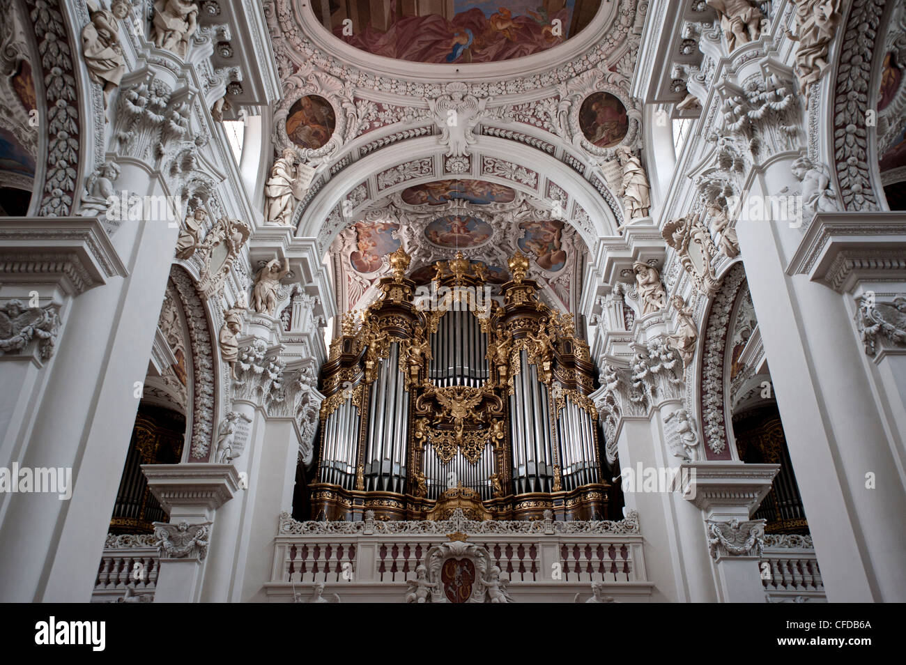 St. Stephan's Cathedral, Passau, Bavaria, Germany, Europe Stock Photo ...