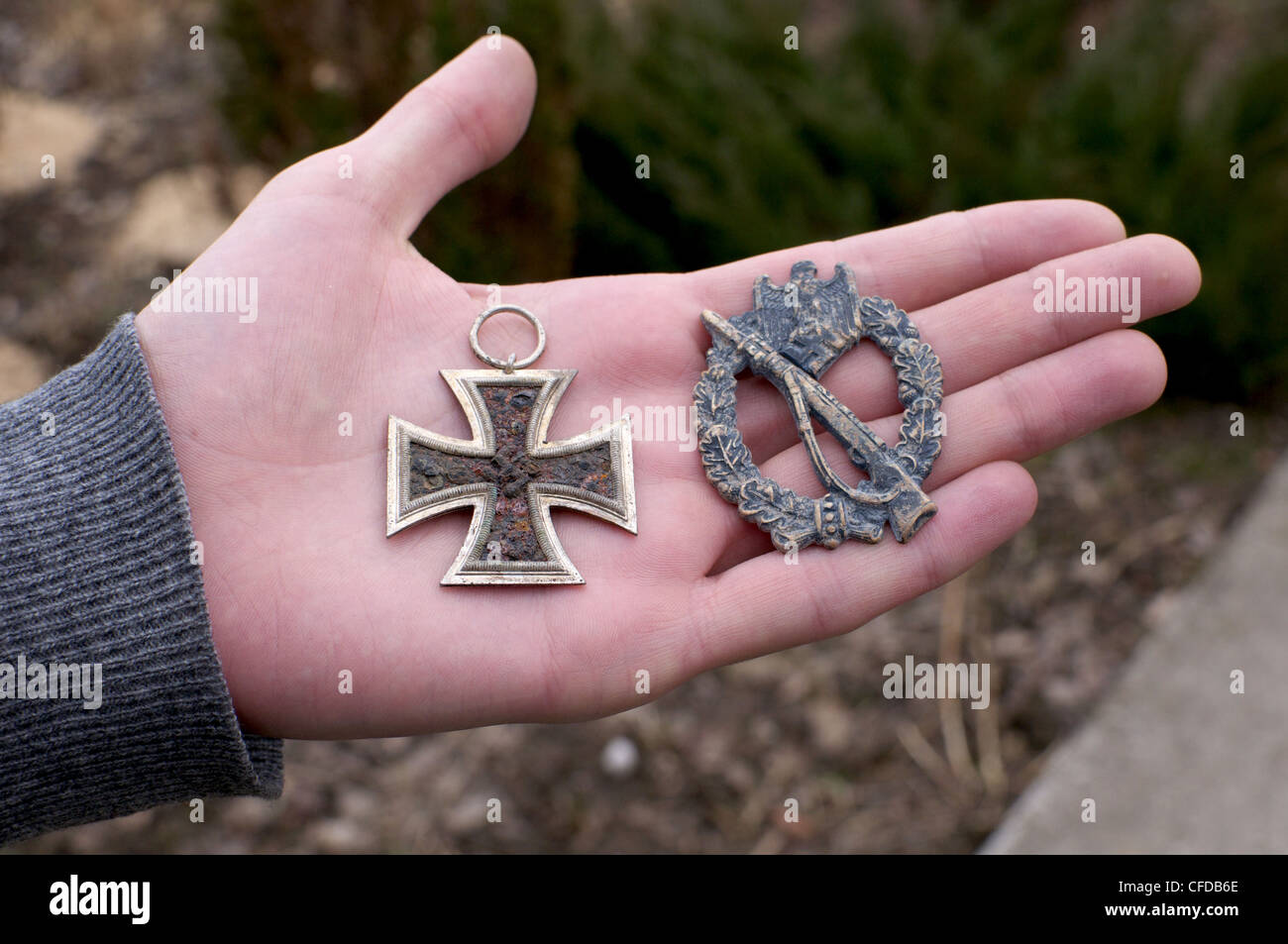 a german iron cross medal Stock Photo - Alamy