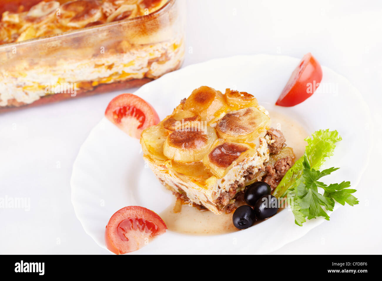 Greece musaka hi-res stock photography and images - Alamy