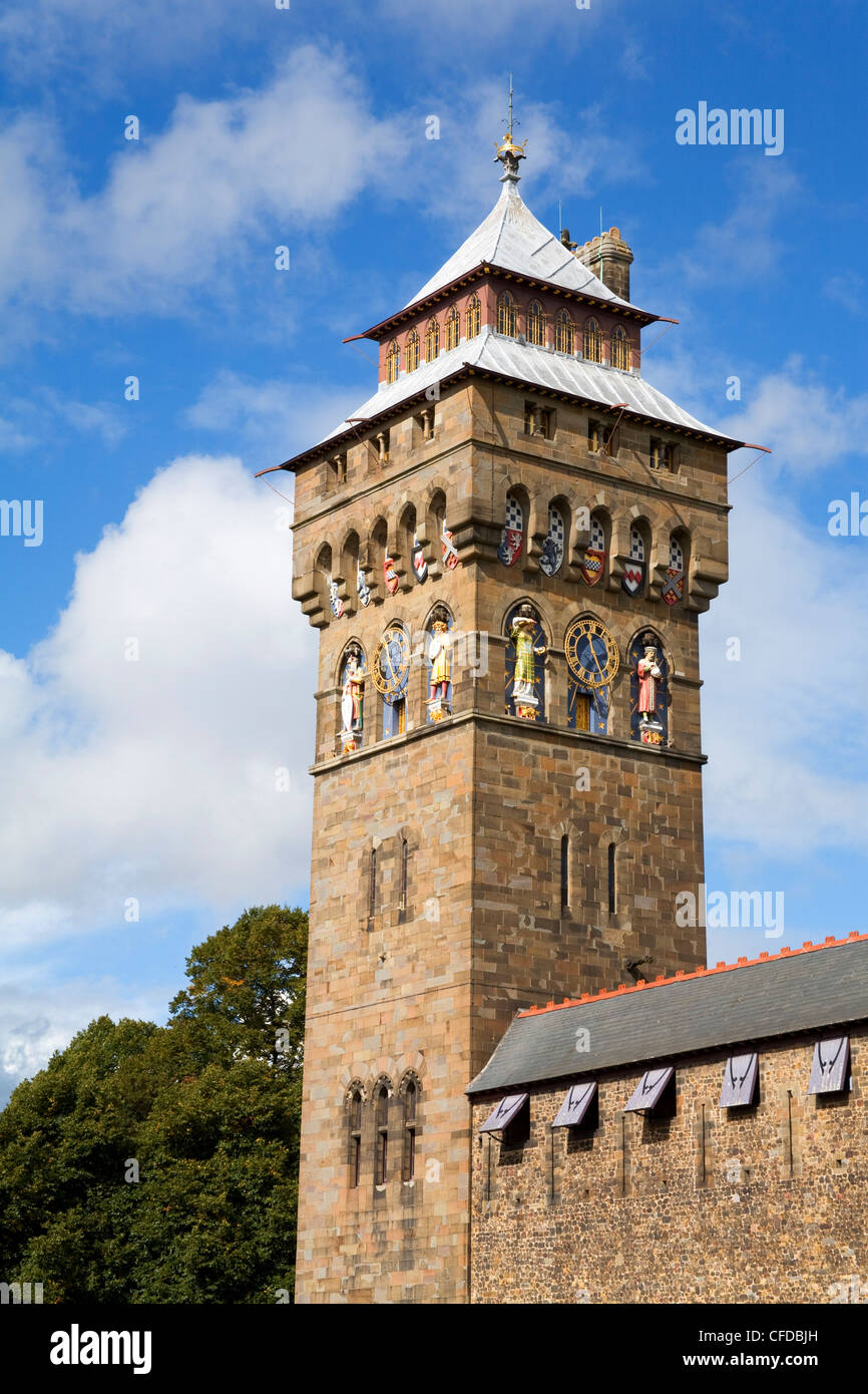Clock Tower In Cardiff Castle High Resolution Stock Photography and Images - Alamy