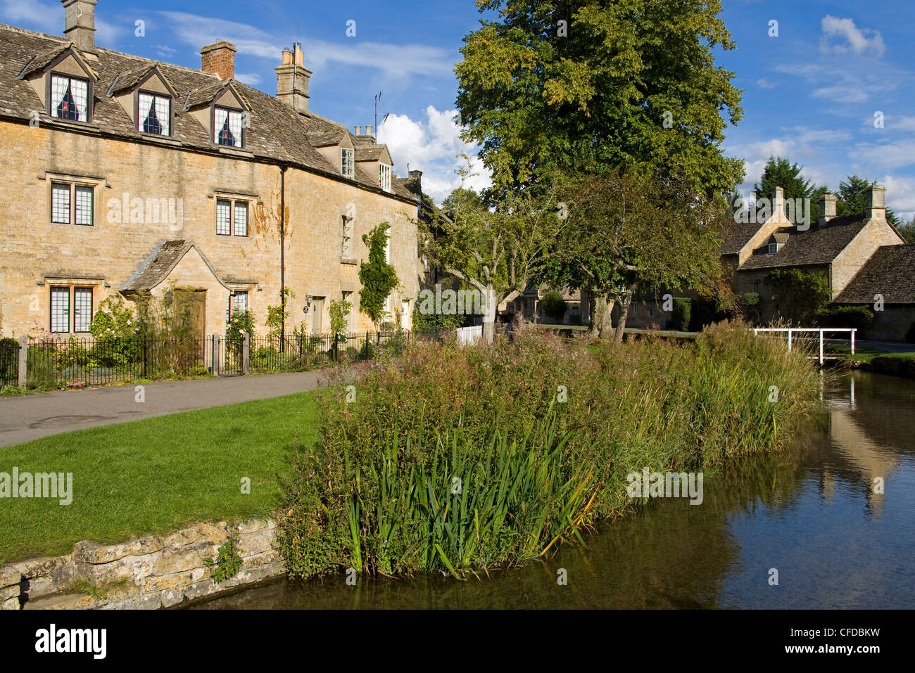 Little Eye stream in Lower Slaughter Village, Gloucestershire ...