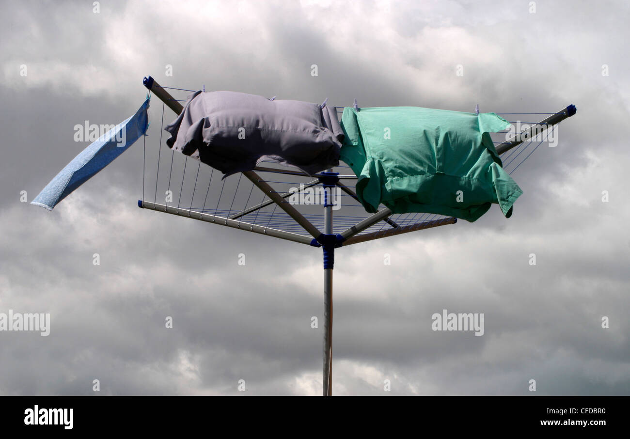 washing on the line Stock Photo - Alamy