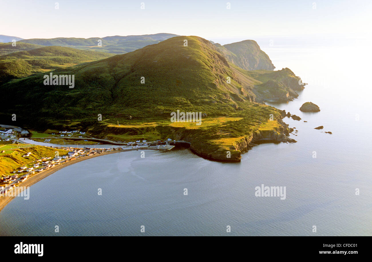 Aerial of Trout River, Newfoundland, Canada Stock Photo - Alamy