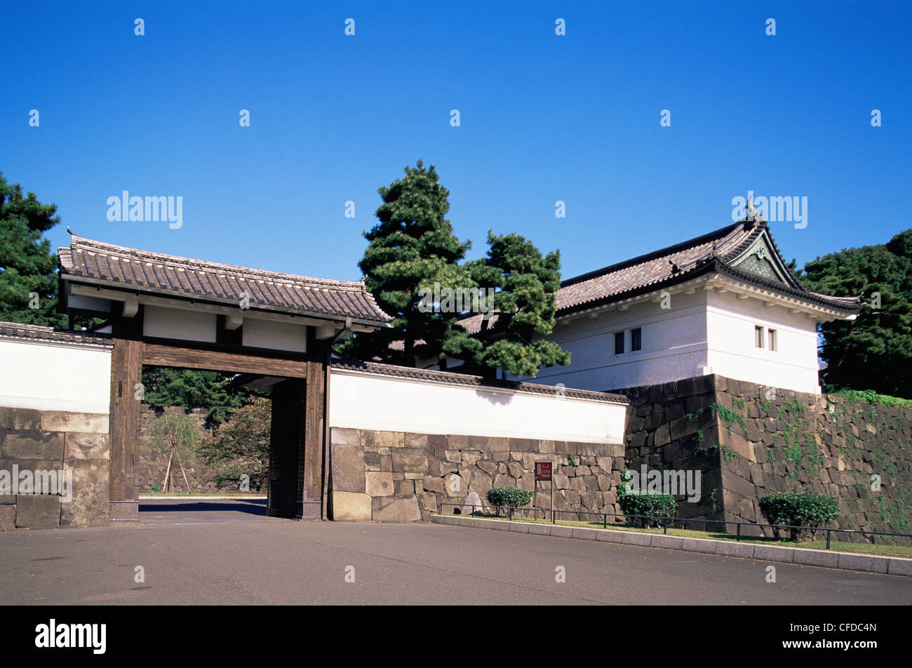 Japan, Honshu, Tokyo, Sakuradamon Gate at the Imperial Palace Stock ...