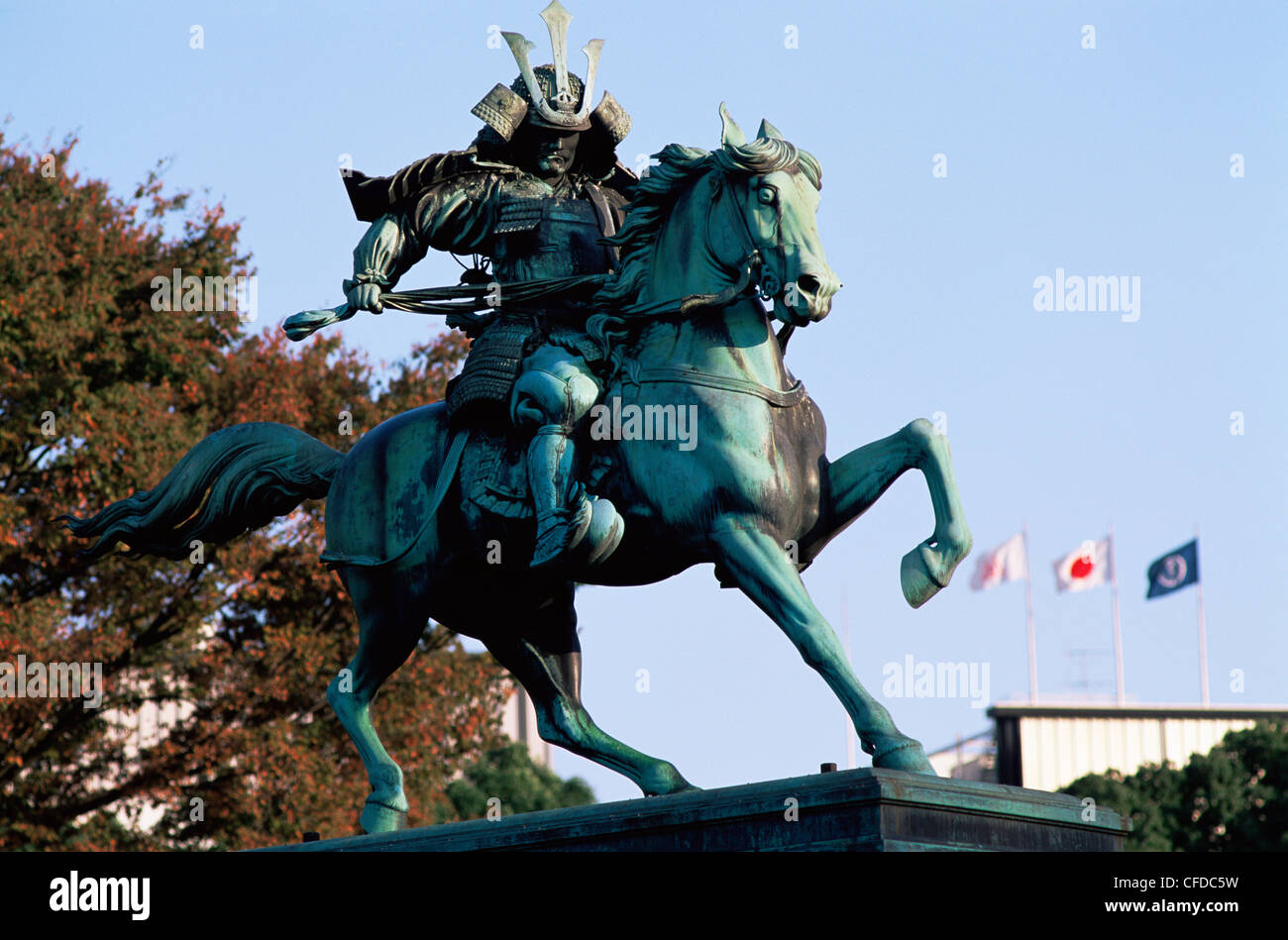 Japan, Honshu, Tokyo, Statue of Kusunoki Masashige in the Imperial ...
