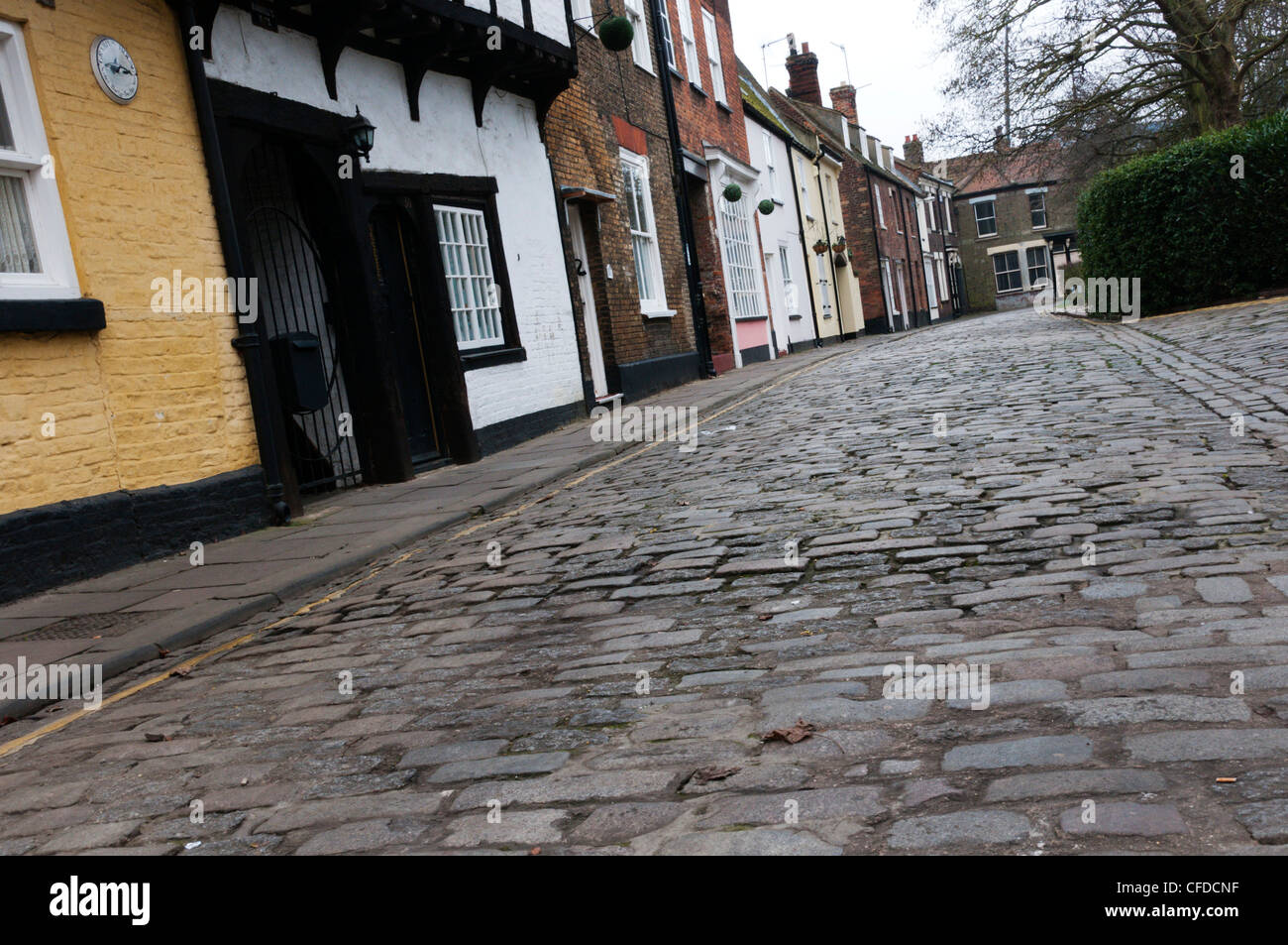 Old cobbles road hi-res stock photography and images - Alamy