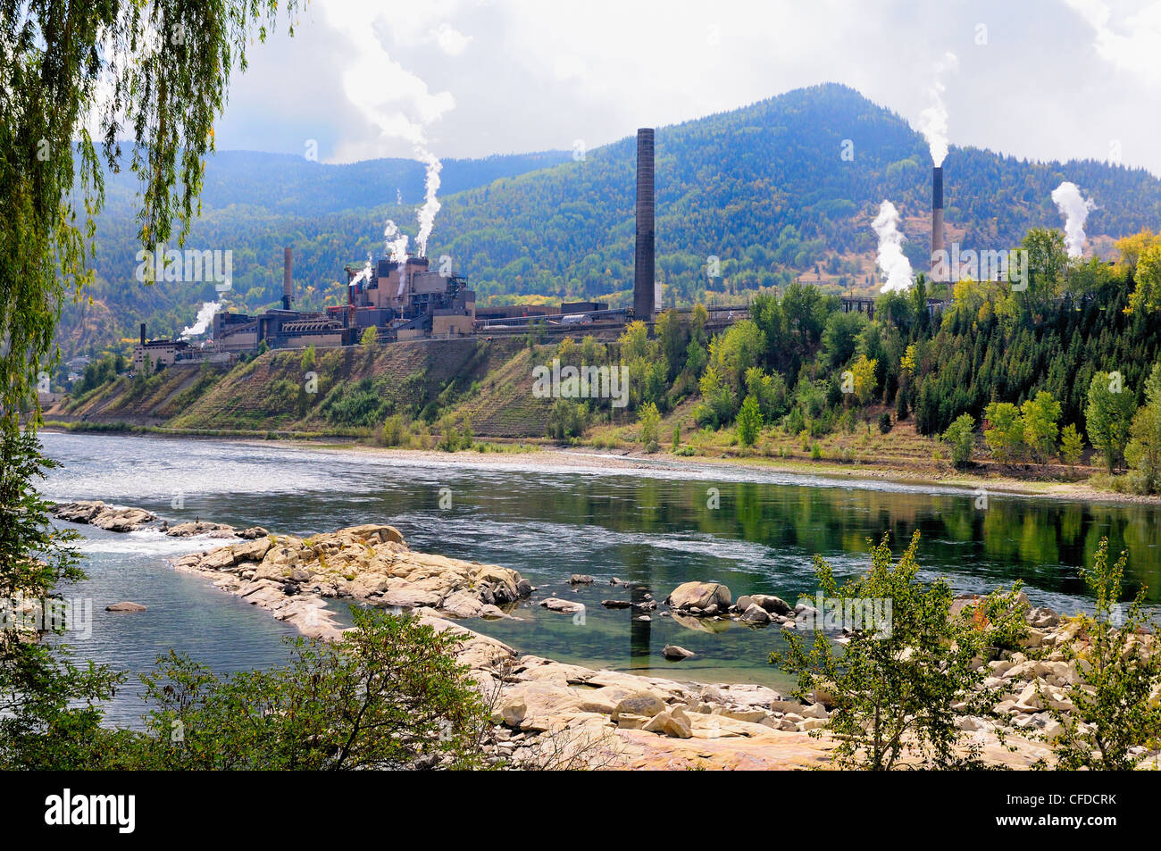 The Teck Cominco gold smelter in Trail, British Columbia, Canada Stock ...