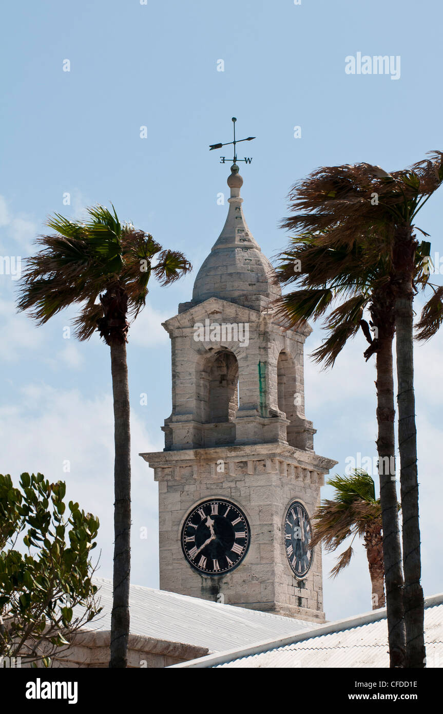 Clock Tower (mall) at the Royal Naval Dockyard, Bermuda, Central ...